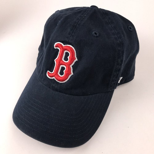Classic Boston Red Sox Blue Cotton Dad Cap with sock logo tag on back ...