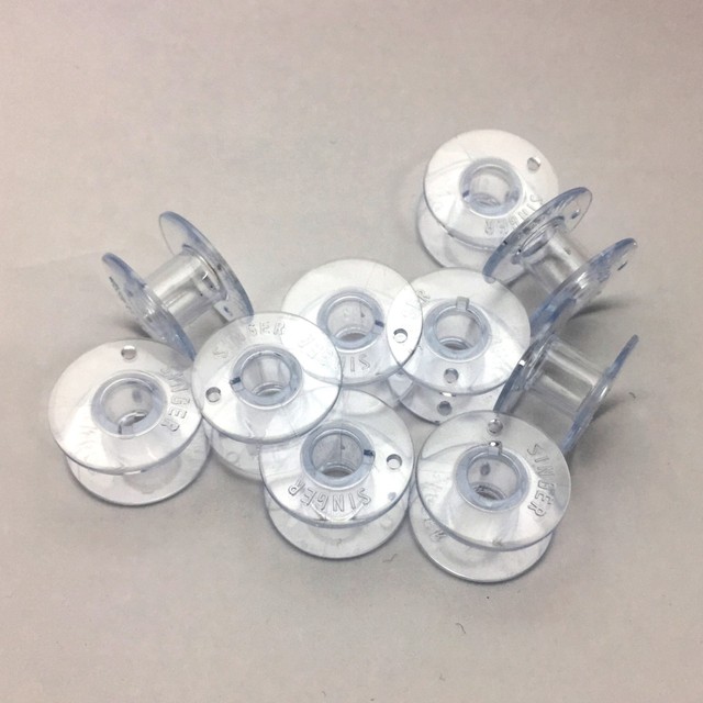 10 Original Plastic Bobbins for Many SINGER Home Sewing Machines Class ...