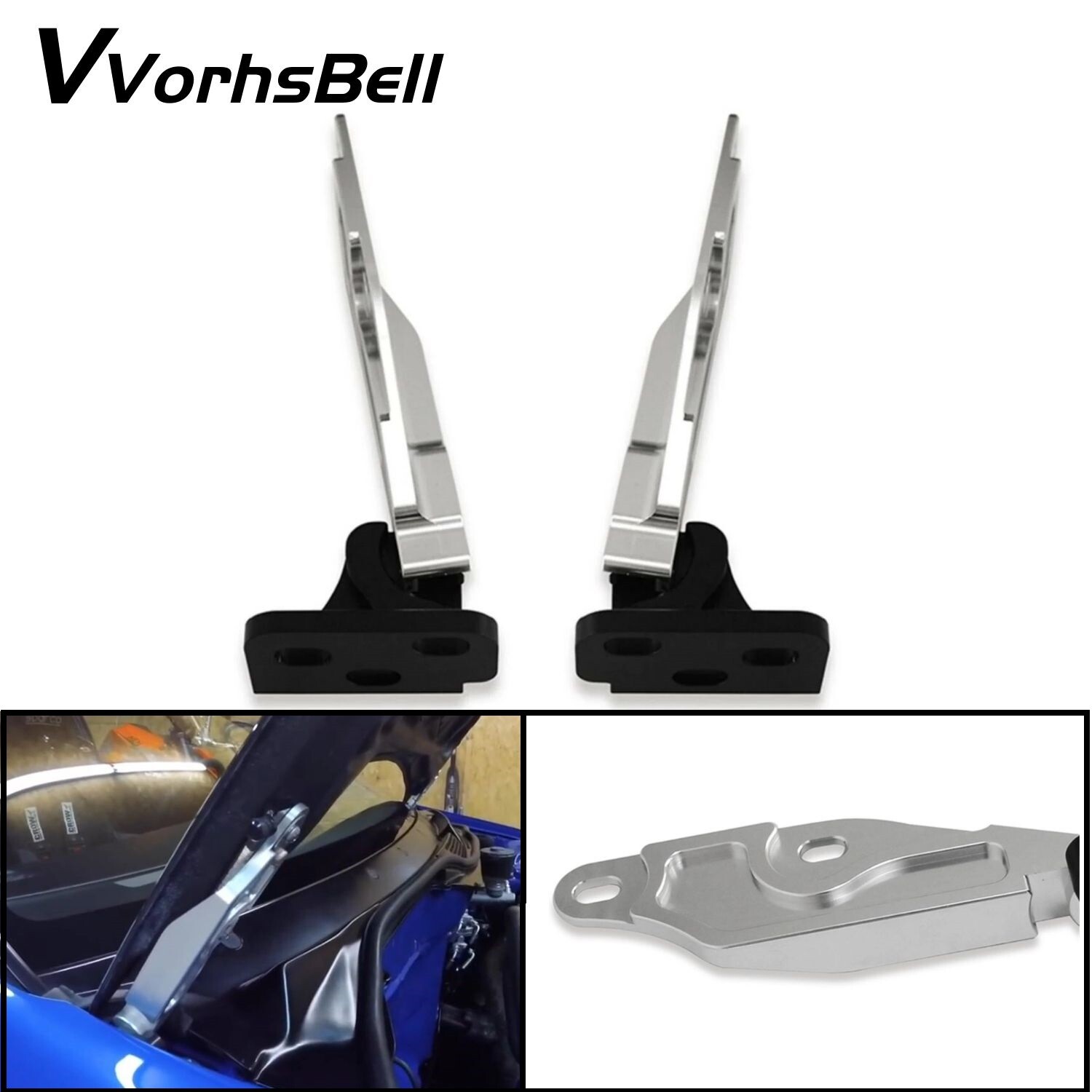 Audi Hood Latch Billet Aluminum Quick Release Hood Hinge Latch Fit For ...