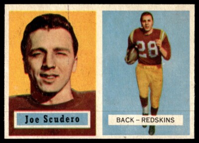 1957 Topps Joe Scudero NM Washington Redskins #98 | eBay