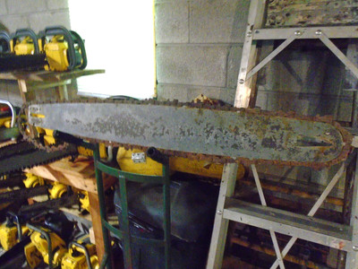 VINTAGE MCCULLOCH CHAINSAW TWO MAN 46 " BAR & CHAIN SEE PICTURES | eBay