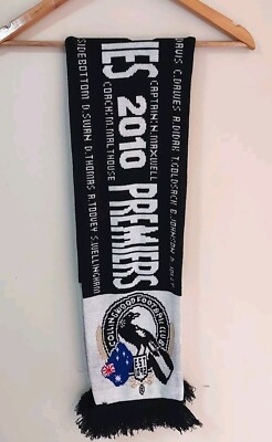 Collingwood Magpies AFL Football 2010 Premiers Scarf | eBay Australia