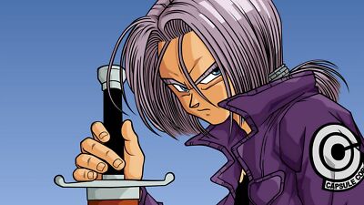 Anime dragon ball z trunks boys looking at viewer blue Playmat Gaming ...