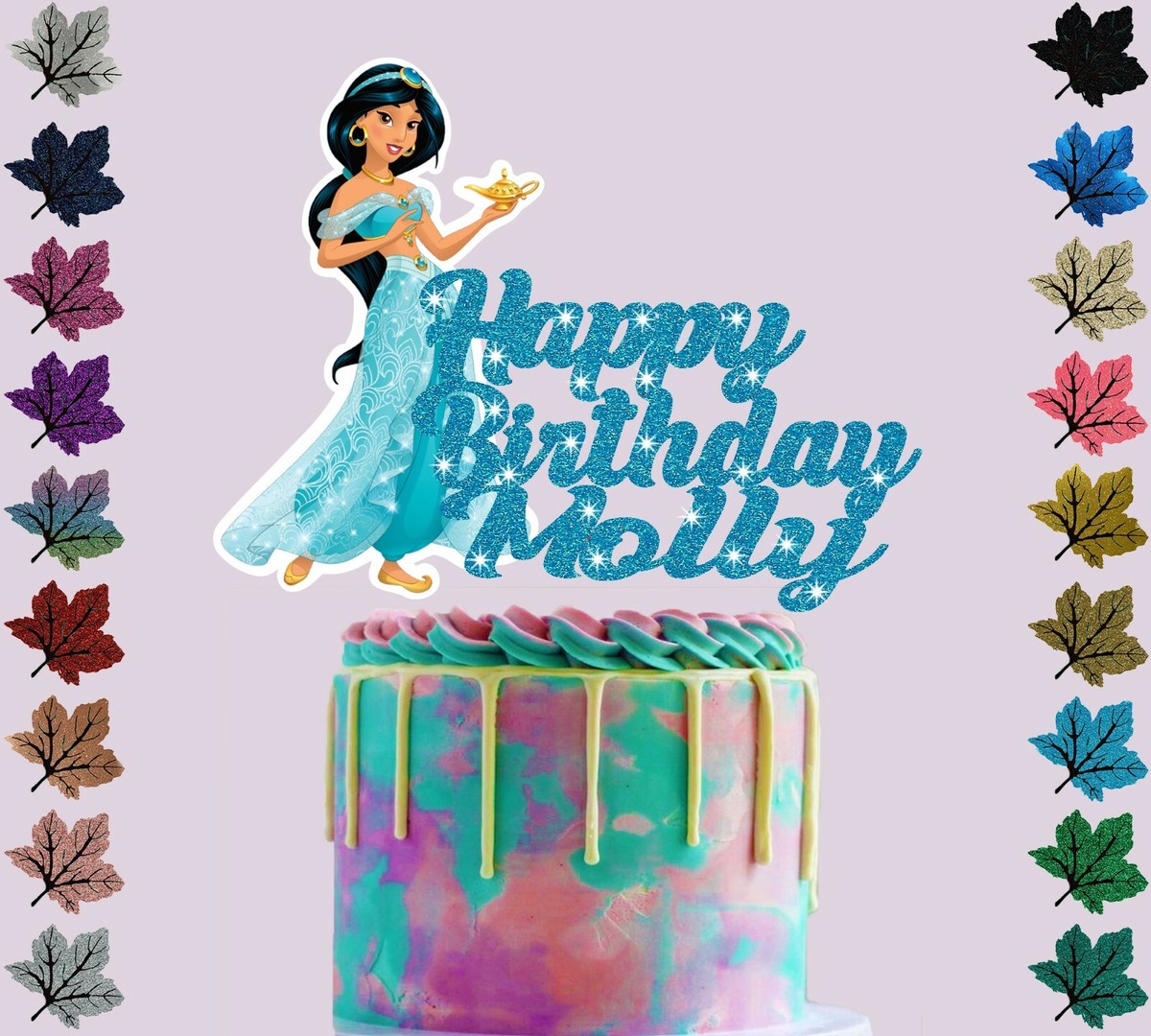 Jasmine Cake ALADDIN AND JASMINE Edible Party Cake Topper Image | EBay
