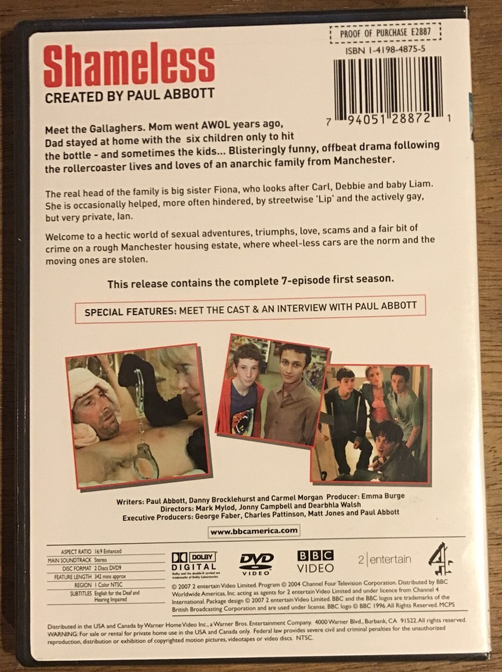 Shameless: The Complete Season One (DVD, 2-Disc Set) ⭐NEW/SEALED⭐ ...