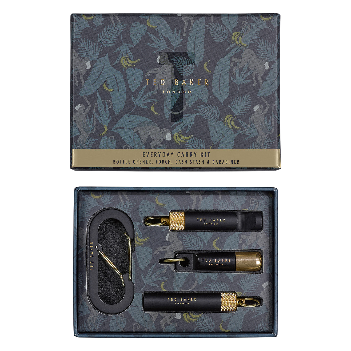 Ted Baker - Black 4 Piece Everyday Carry Kit in Presentation Gift Box ...