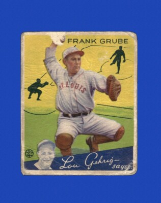 1934 Goudey Set-Break # 64 Frank Grube LOW GRADE (filler) *GMCARDS* | eBay
