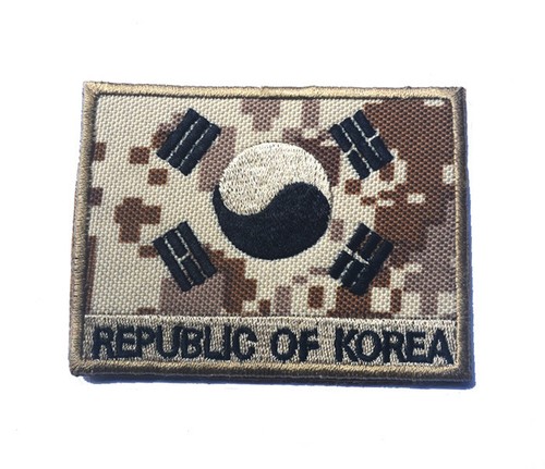 THE REPUBLIC OF KOREA FLAG SOUTH KOREA FLAG KOREAN FLAG PATCHES HOOK ...