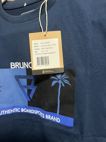 BRUNOTTI Logo Dark Blue/Navy Tshirt, Size 12Y, Brand New With Tags,Big ...