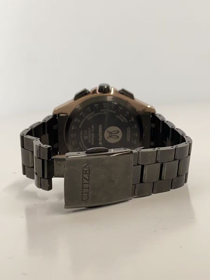 Citizen Attesa H874-005HK06 Eco-Drive HAKUTO-R Black Gold Solar Mens ...