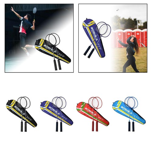 2x Badminton Rackets and Carrying Bag Professional Badminton Racquet ...