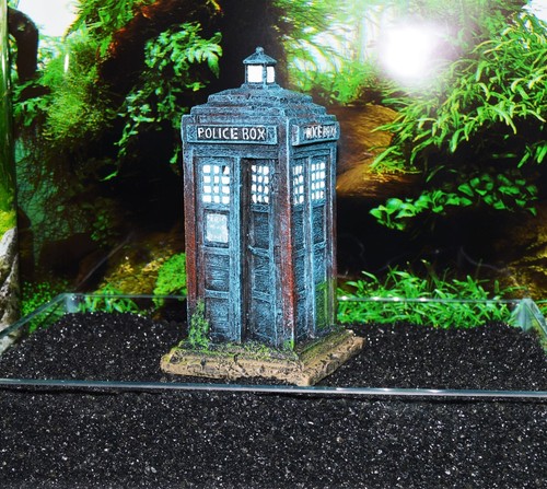 16cm Dr Who style Tardis Police Box Aquarium Fish Tank Ornament 798 ...