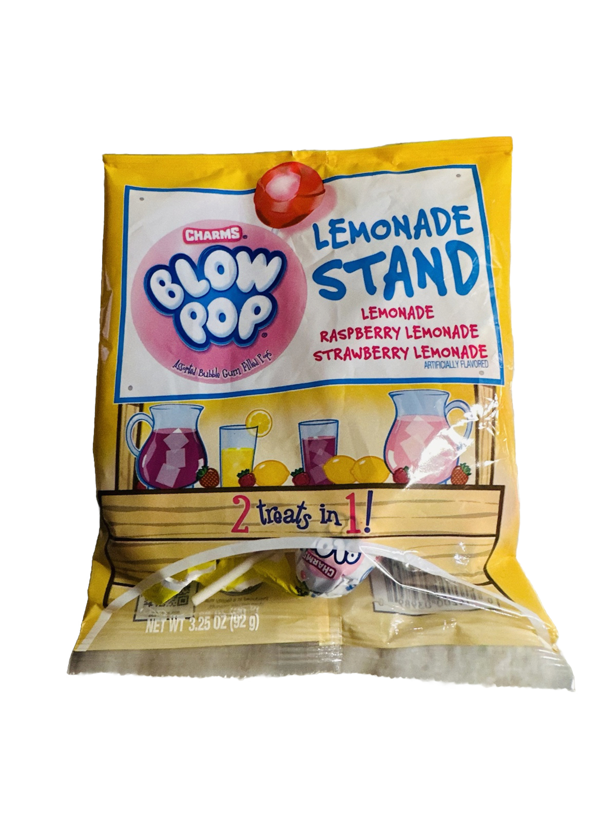 Charms Blow Pop LEMONADE STAND Bubble Gum Filled Lollipop Bag. See ...