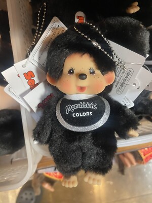 MONCHHICHI Colors Black - plush doll Keychain | eBay