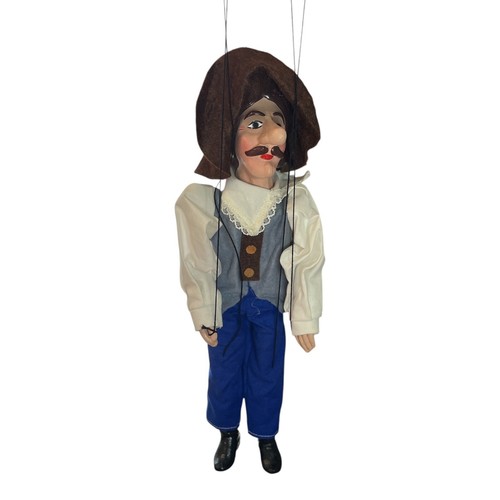 Czech Cyrano De Bergerac Porcelain Wood Marionette String Puppet 1950 ...