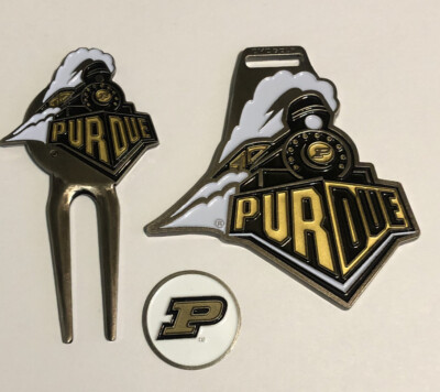 Purdue University golfball marker, bag tag, & magnetic 🧲 divot tool ...