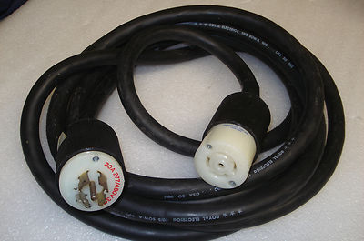 HUBBELL 20A 277/480V 3/Y w/ HBL2813 30A 3/Y 120/208VAC CABLE 19 Feets ...