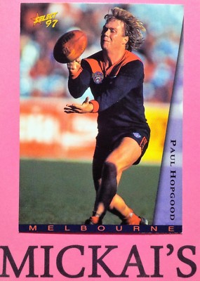 AFL SELECT 97 AFLPA - PAUL HOPGOOD - MELBOURNE FOOTBALL CLUB TRADING ...