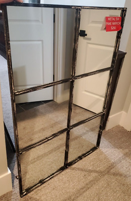 Large Custom-Made 6-Pane Metal Mirror | eBay