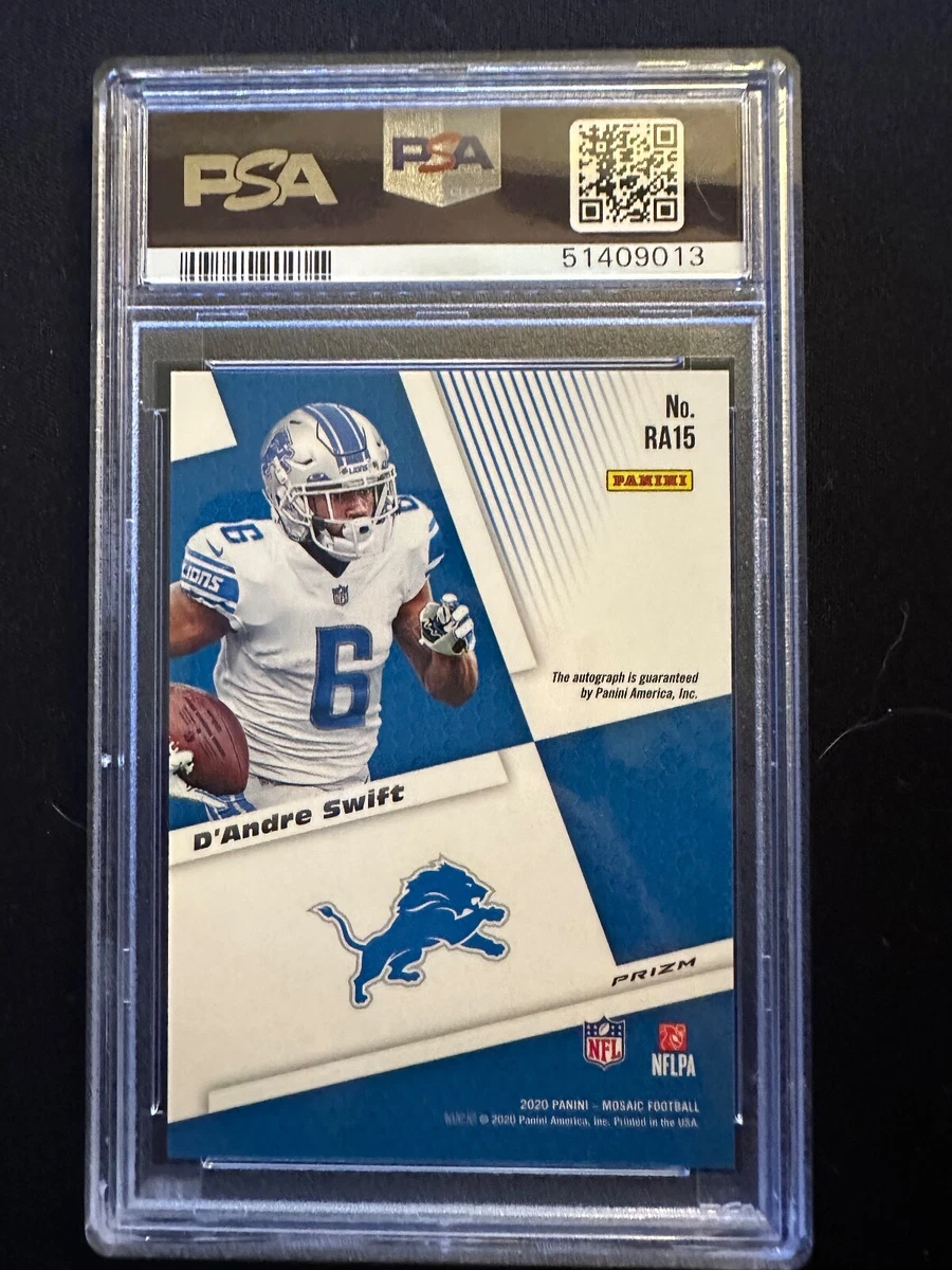 online purchase Deandre Swift Silver Prizm Auto PSA 9 Rookie