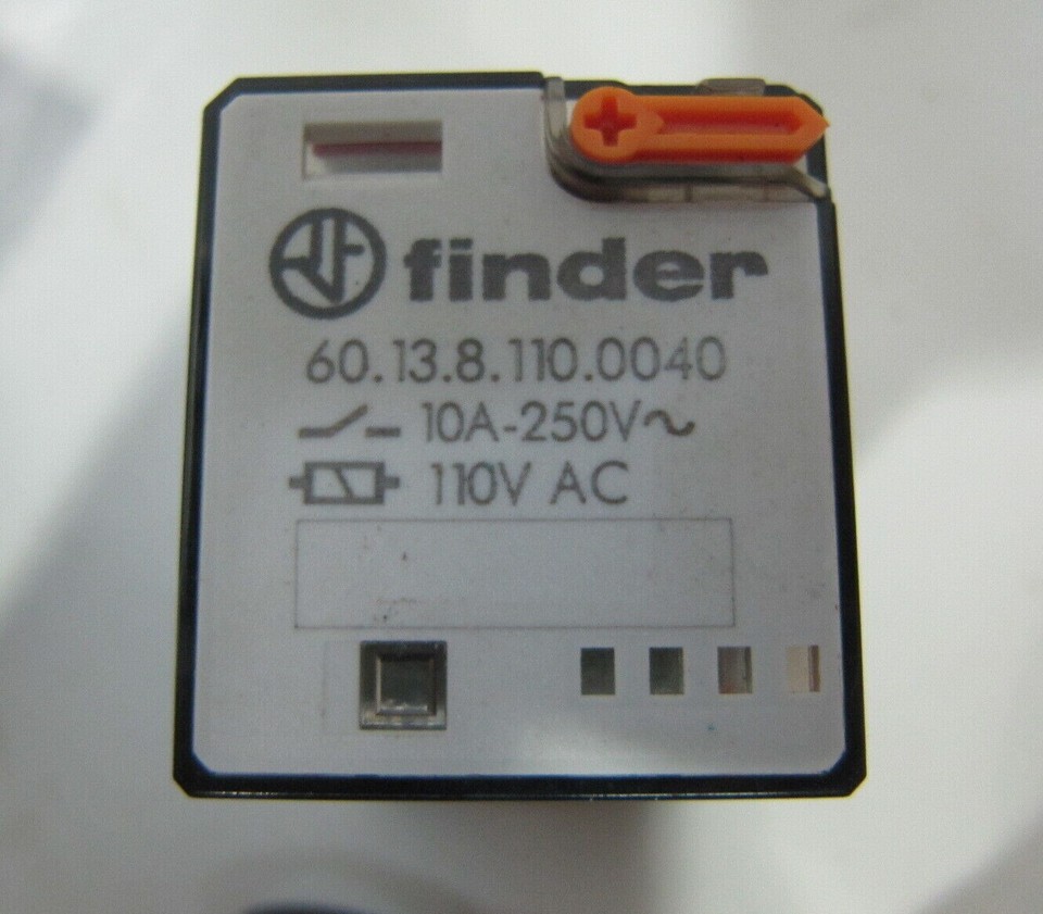 Finder 110VAC 10A Relay + Base 90.27 60.13.8.110.0040 | eBay