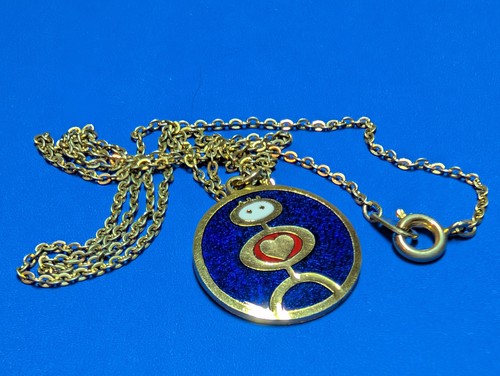 Rare Vintage de Passille Sylvestre Modernist Enamel Necklace Pendant ...