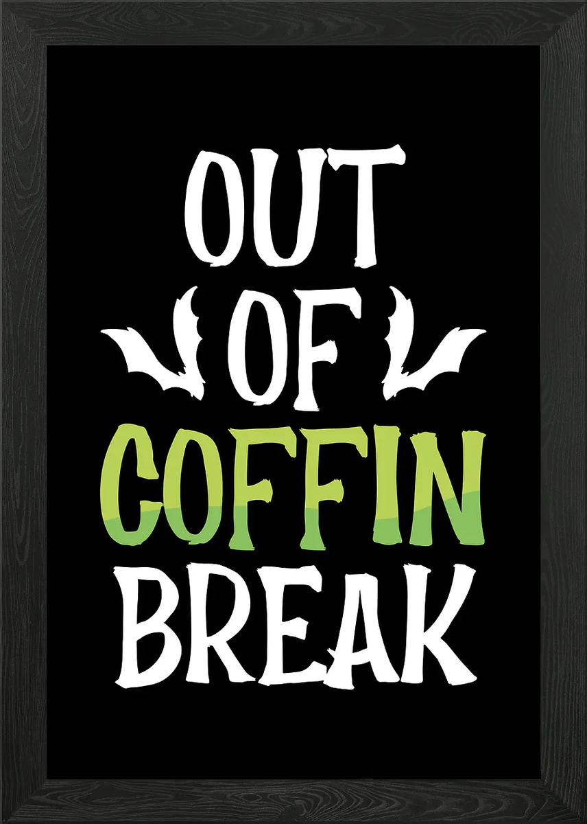 Out of coffin break Framed Wall Art Poster Canvas Print Picture | eBay UK