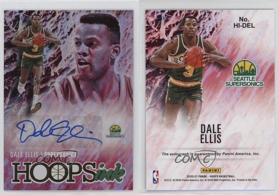 2020-21 Panini NBA Hoops Hoops Ink Dale Ellis #HI-DEL Auto 05eu | eBay