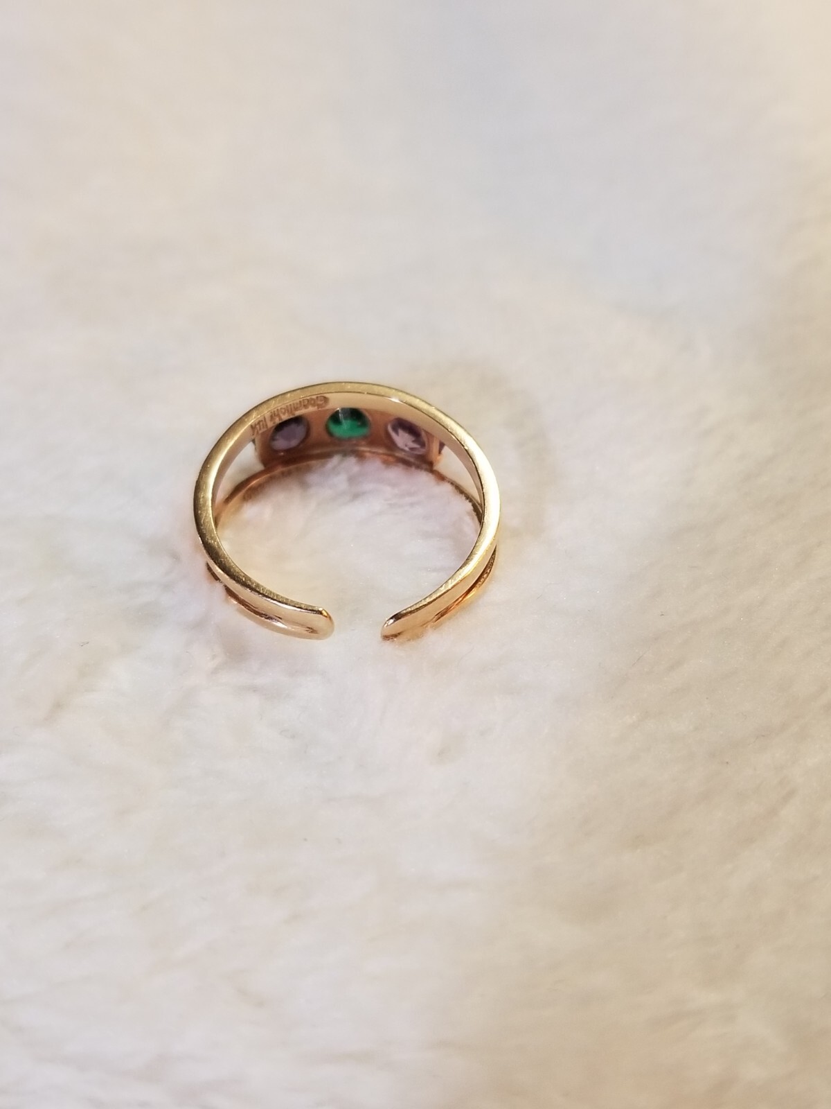 14k Gold Gleamlight Ring With 3 Different Gem Stones … - Gem