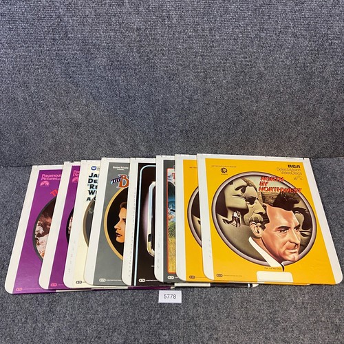 8 Selectavision Video Discs Drama/Adventure Movie Lot Bogart James Dean ...