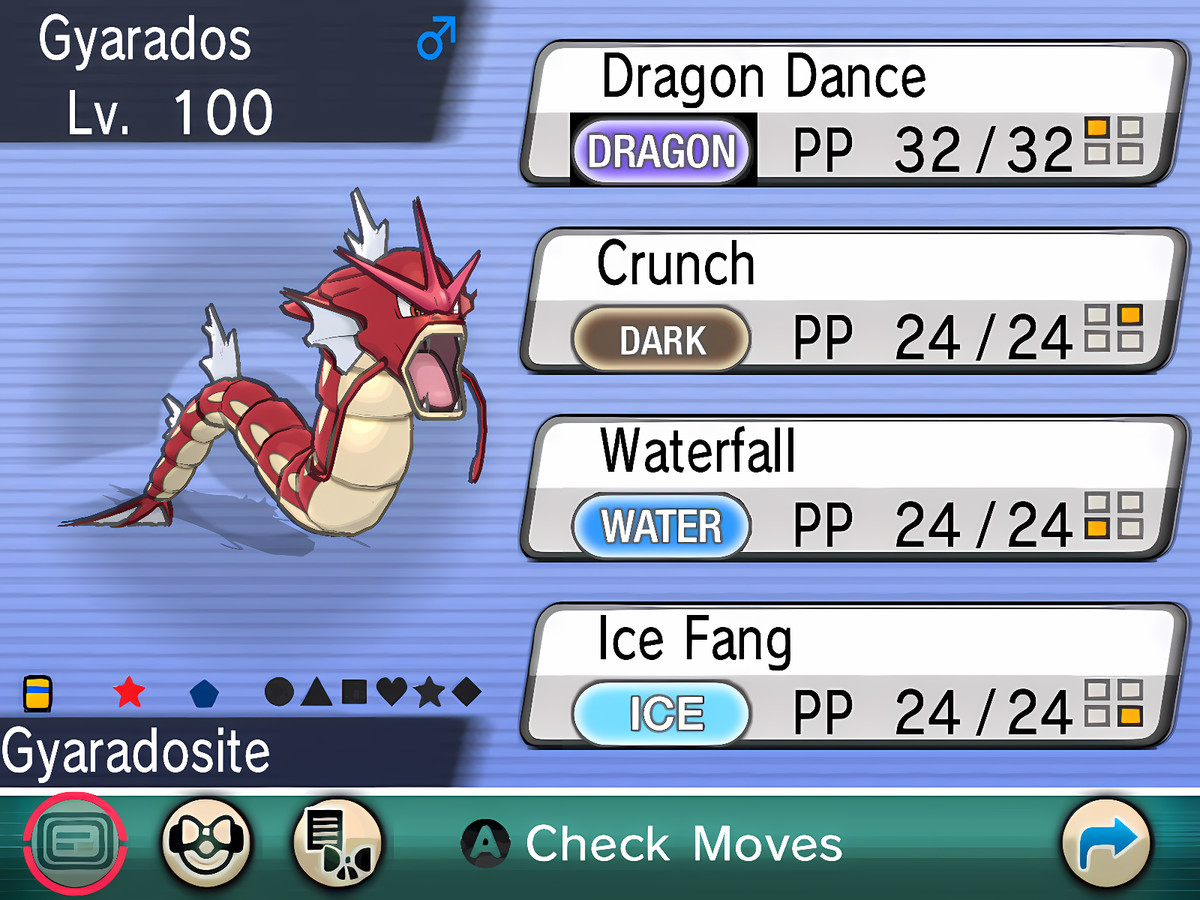 Pokemon X And Y Mega Gyarados Shiny