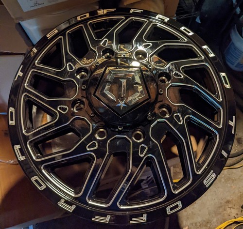 TIS 544BM Dually Front 20x8.25 8x210 +127mm Gloss Black Wheel Rim 20 ...