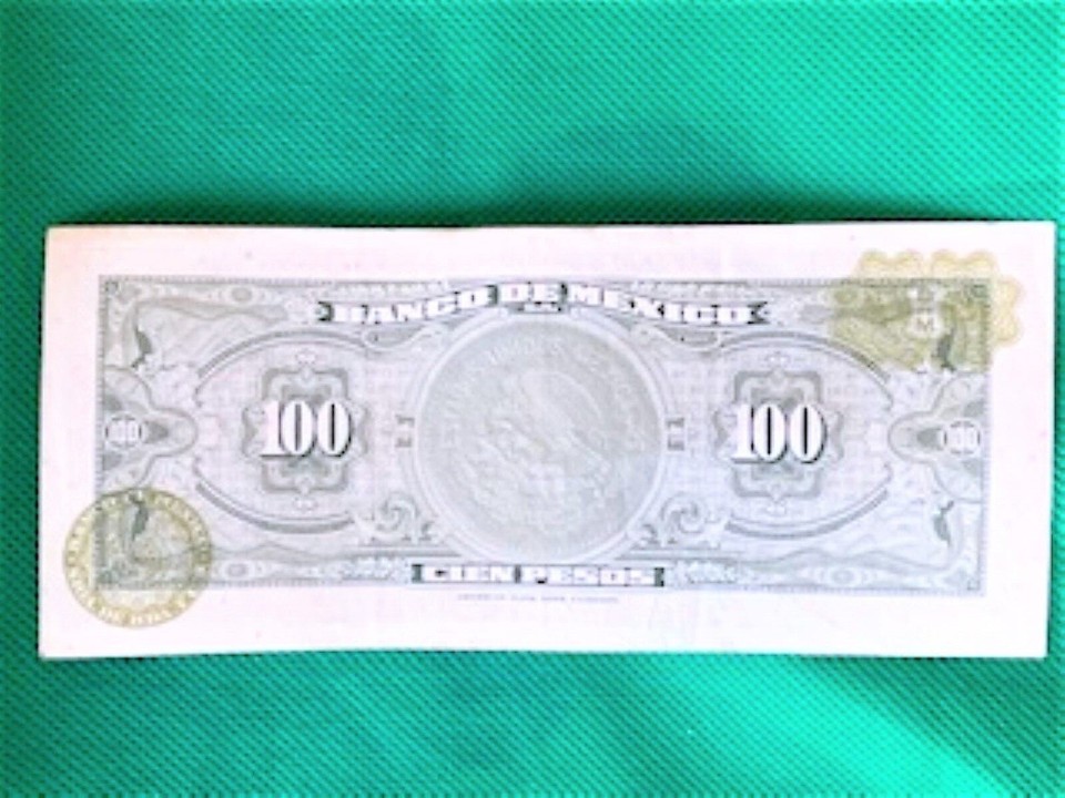 Mexican $100 Pesos Bank Note 1972 MIGUEL HIDALGO Nice Condition #46B | eBay