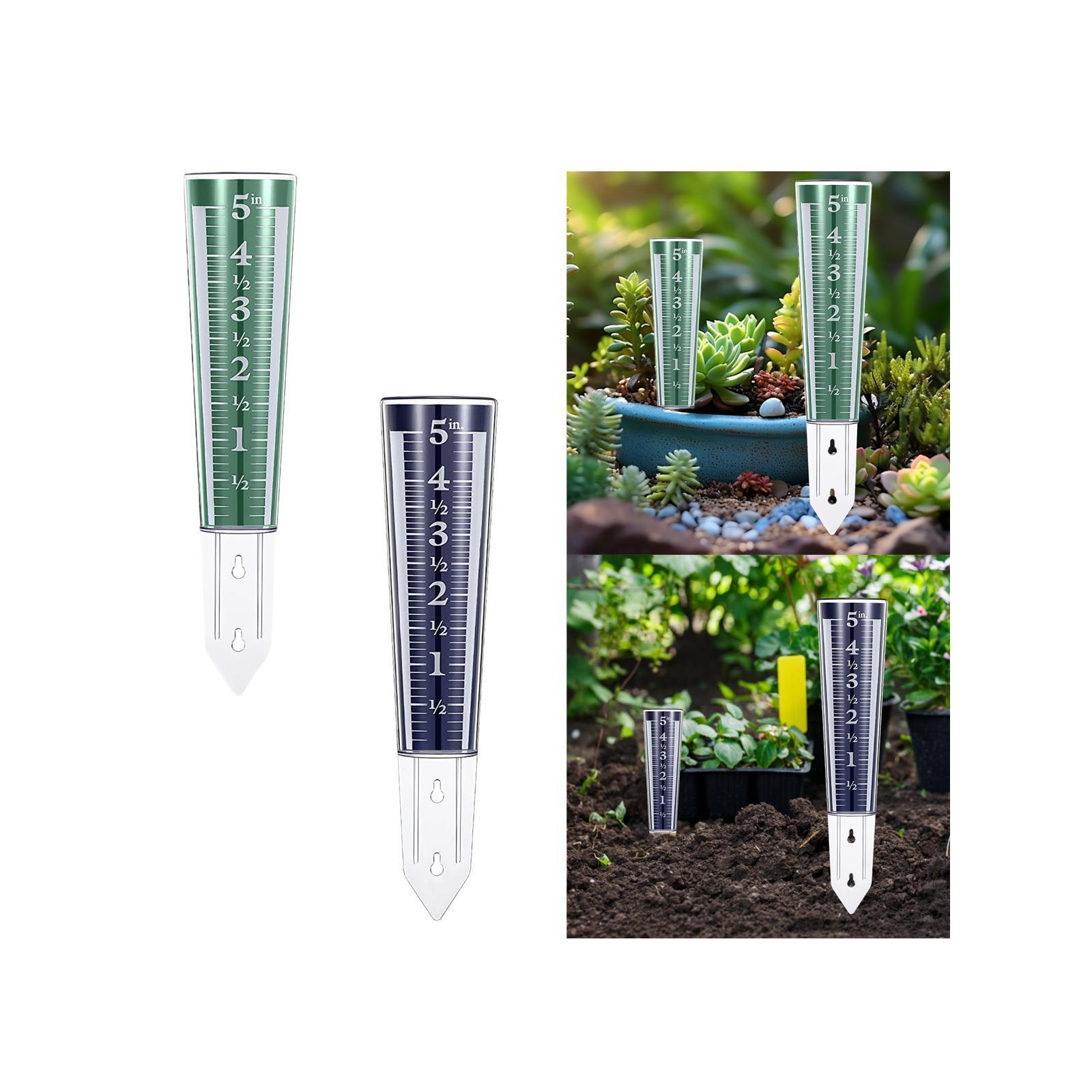 Garden Rain Gauge Acrylic Yard Outdoor Rain Water Meter Water Measuring ...