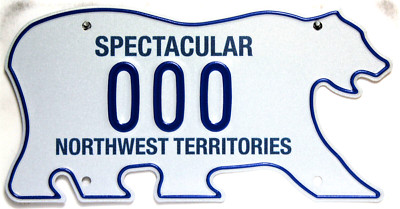 Northwest Territories, License Plate Kanada, Eisbär Kennzeichen Sample ...