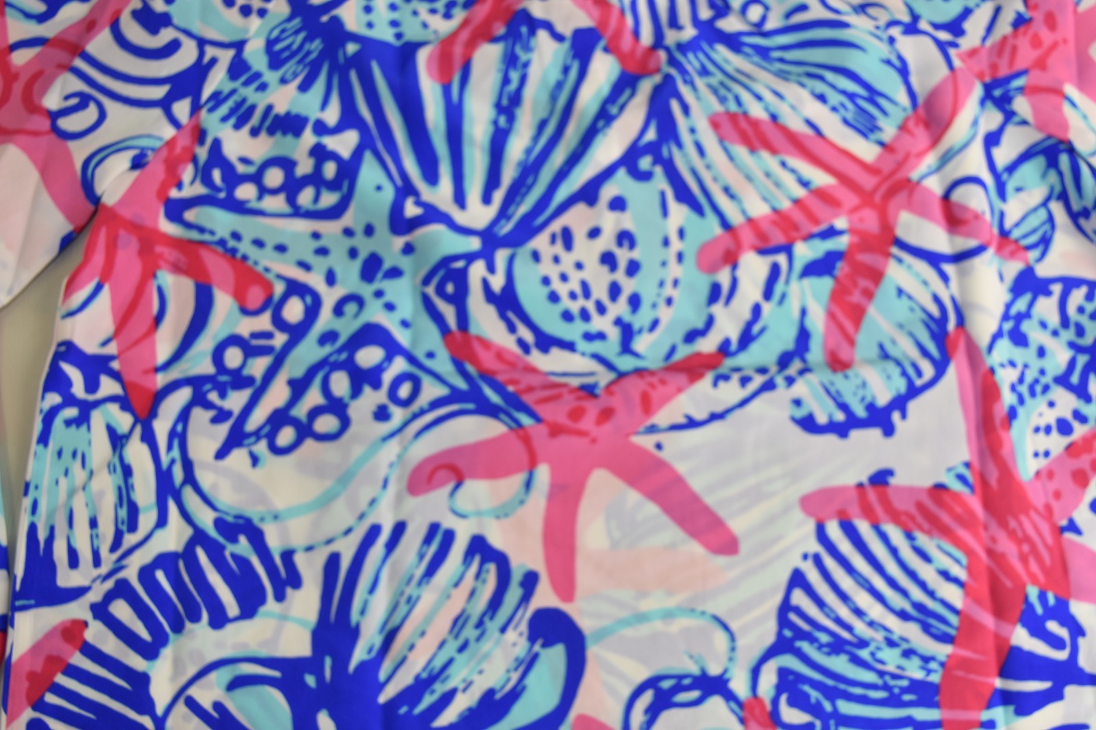 New Lilly Pulitzer Elsa Top Resort White She She Shells Top Starfish S ...