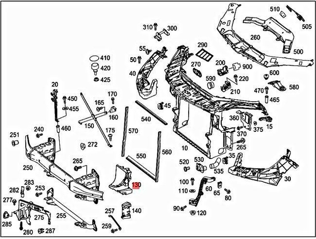 Mercedes-Benz 1665050630 Genuine OEM Upper Duct for sale online | eBay