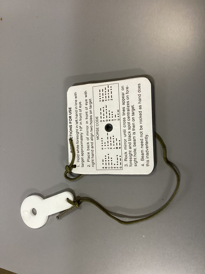 MILITARY ISSUE EMERGENCY SIGNALING MIRROR UNISSUED SURVIVAL KIT ...