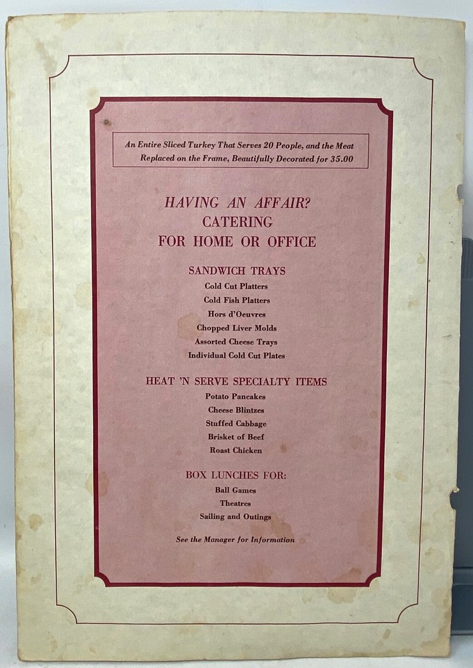 Original Vintage 1975 Junior's Breakfast All Day Restaurant Menu Kenyon ...