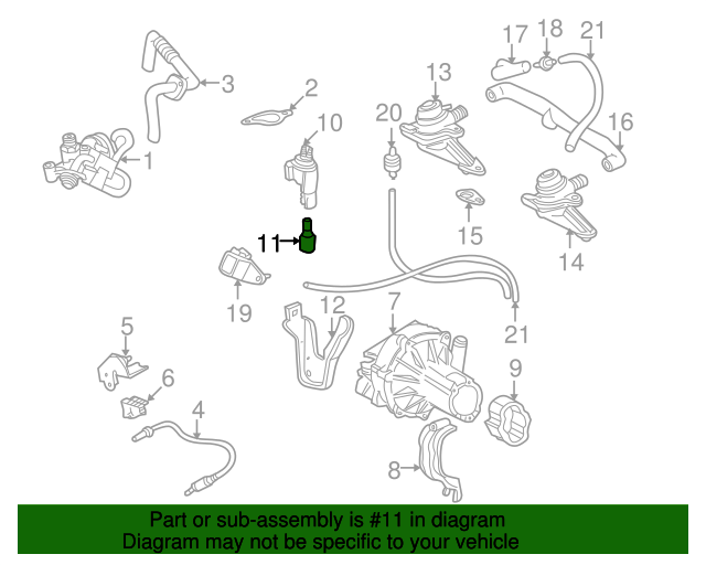 Genuine MERCEDES SL R129 Change Over Vacuum Valve A1170780981 Eaton ...