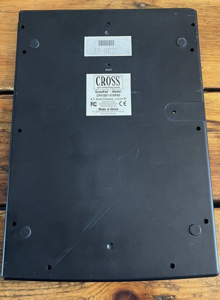 CrossPad Portable Digital Notepad CP41001-01XPAD NO CABLE/PEN UNTESTED ...