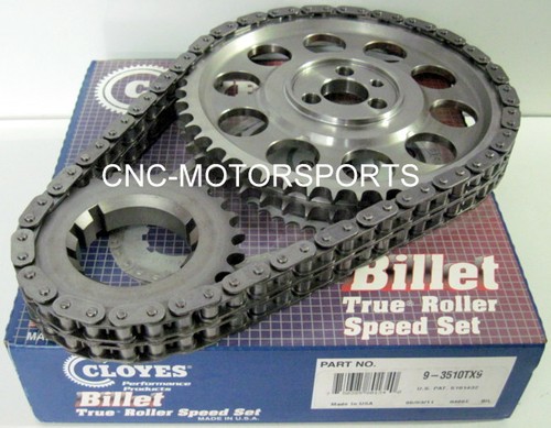 BB CHEVY 454 STREET BILLET TRUE ROLLER TIMING CHAIN 9 KEYWAY CLOYES 9 ...