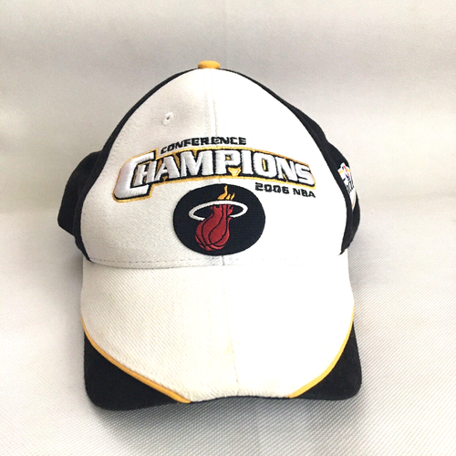 Miami Heat Basketball Hat Snapback Logo Cap Black White | eBay