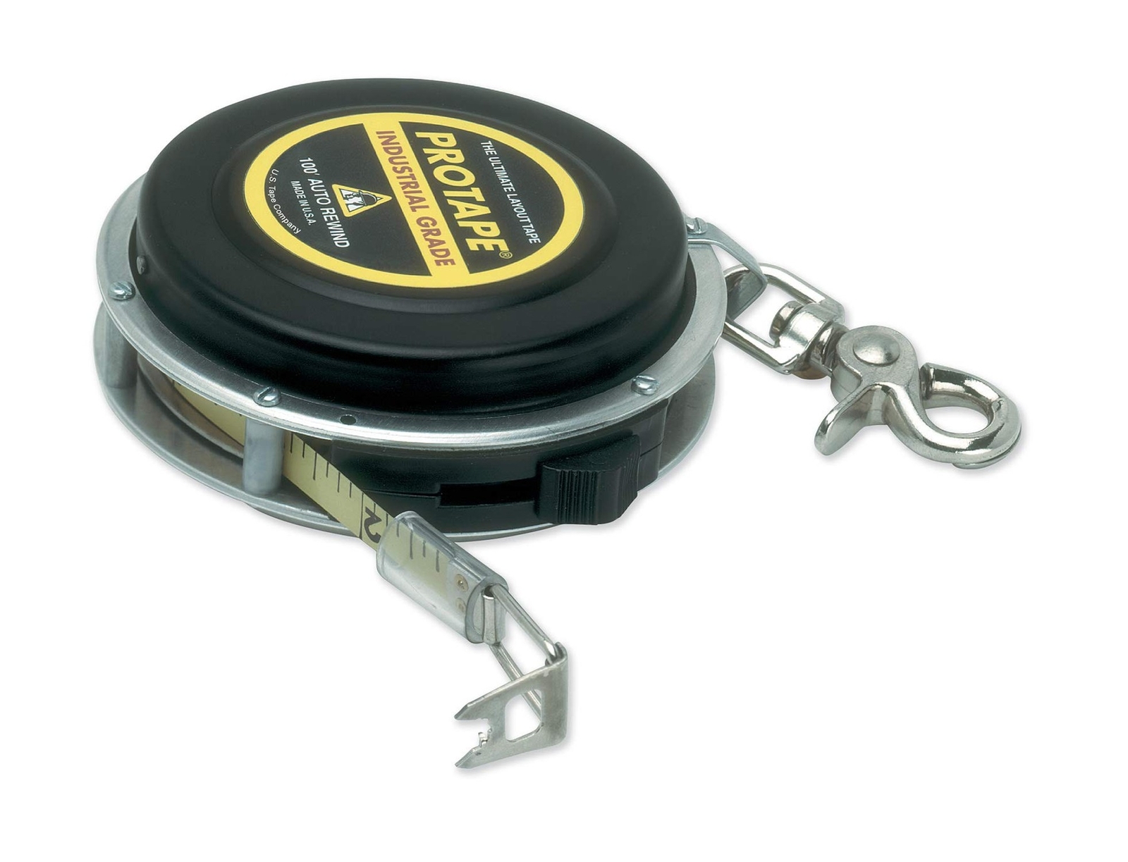 ProTape, Auto-Rewind Tape Measure (3/8" wide x 100' long),Nylon Coated ...