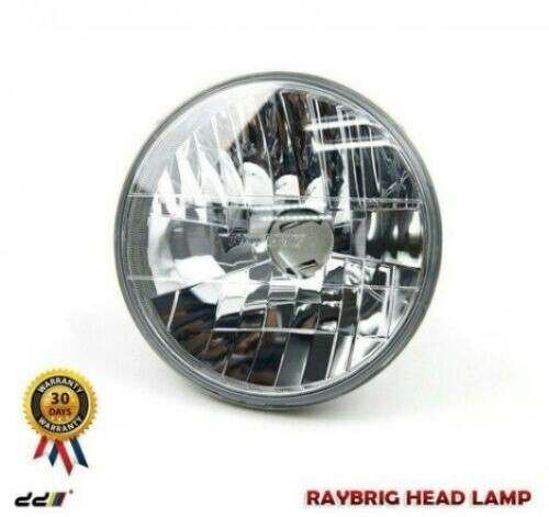 Pair RAYBRIG Chrome Round Headlight Lamp For Land Cruiser & Faster Ship ...