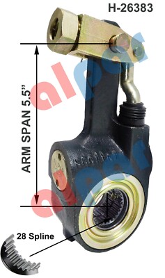 slack adjuster Automatic 28 Spline 5.5in. For Mack Volvo 808413 AS1140 ...