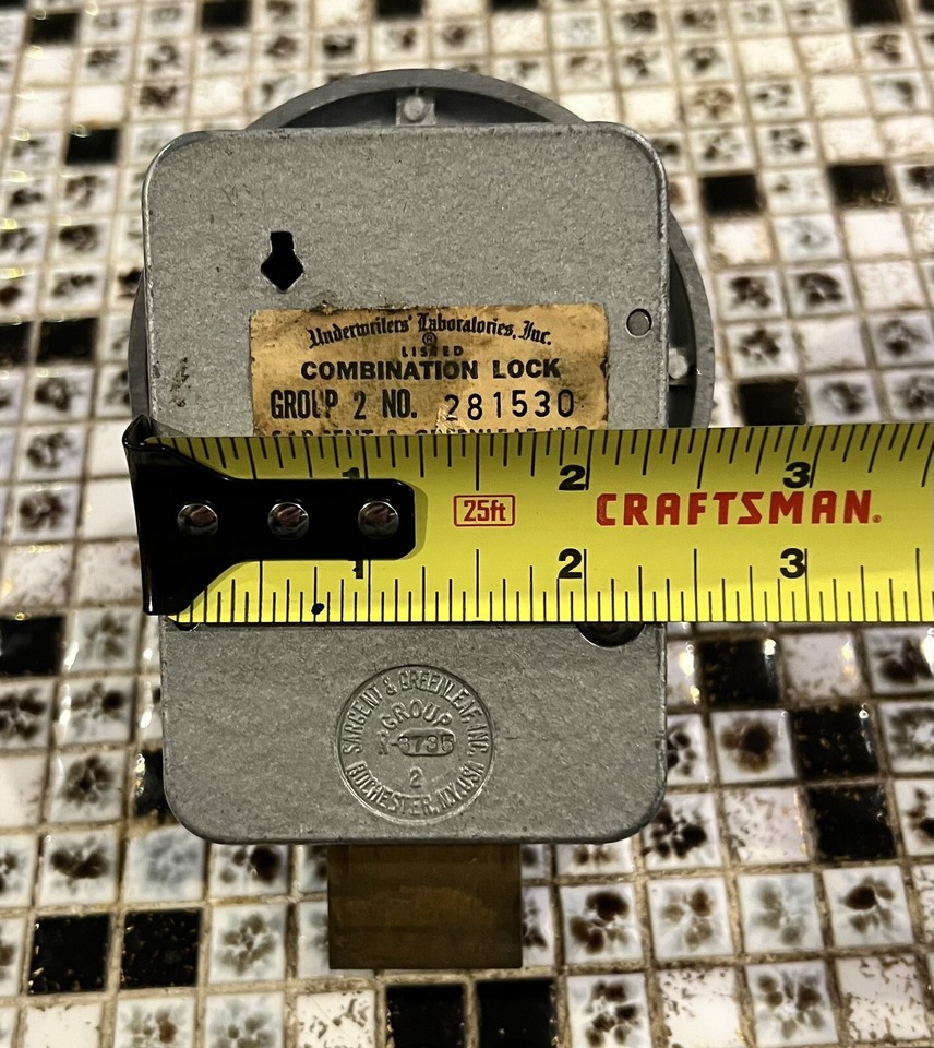 Vintage Sargent And Greenleaf USA Safe Combination Lock Antique ...