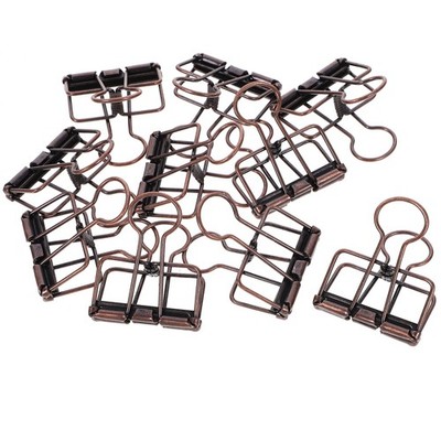 10 Pcs Hollow Dovetail Clip Paper Clips Binder Large Office Metal | eBay UK