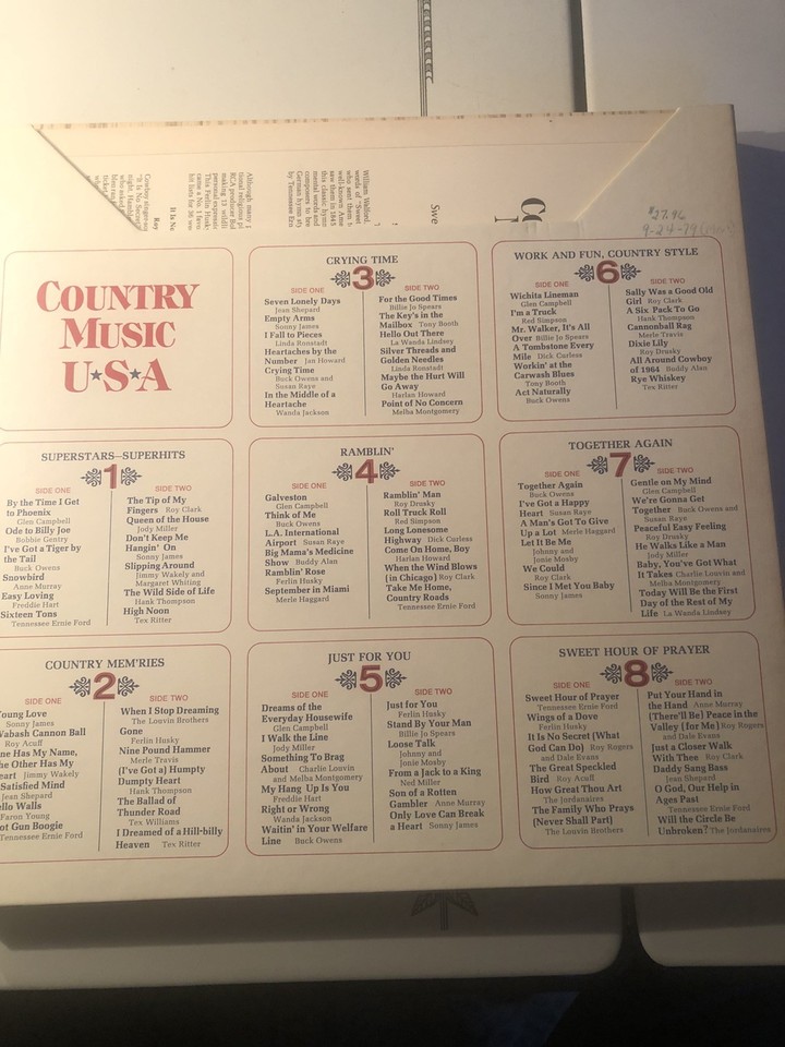 "Country Music USA" 1977 Reader's Digest, 8 LP Boxed Set Super Stars ...