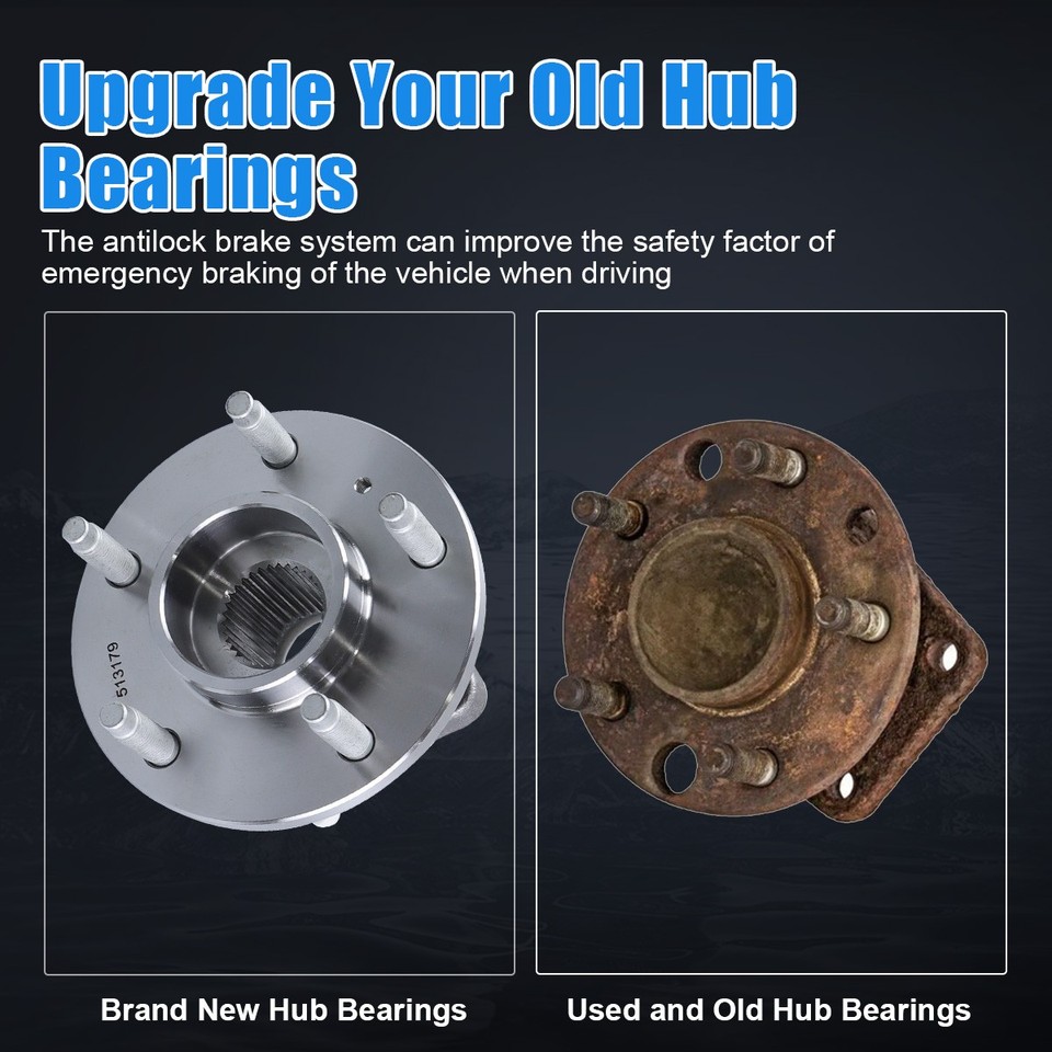 1 Pcs Front Wheel Hub & Bearing Assembly For Chevrolet Impala Pontiac ...